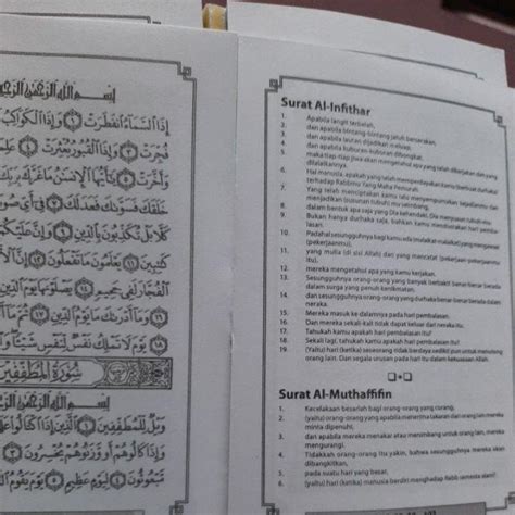 Buku Saku Metode Cepat Hafal Al Quran Juz 28 29 30 Shopee Indonesia