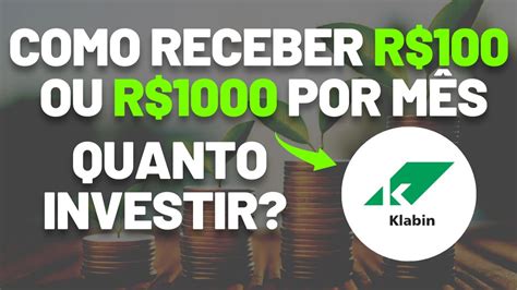 Como Receber R Ou R Por M S Klabin A Es Klbn Klbn