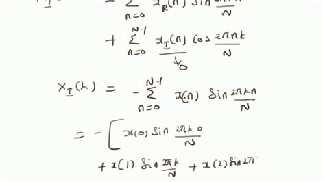 dft of an even real valued n point sequence youtube