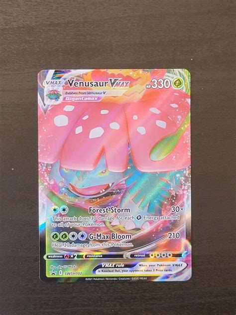 Mavin Pokémon TCG Venusaur VMAX SWSH Black Star Promos SWSH102 Holo Promo