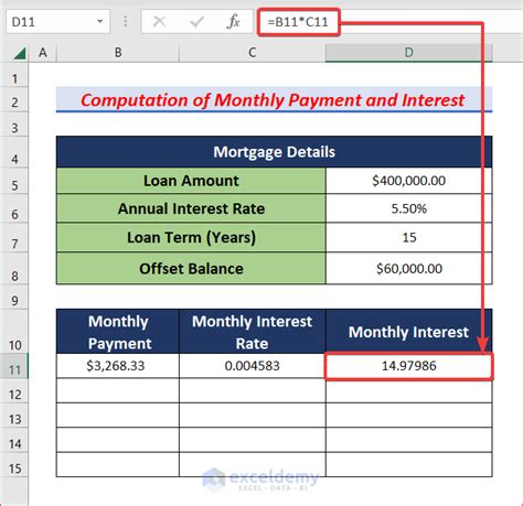 How To Create Offset Mortgage Calculator In Excel With Easy Steps