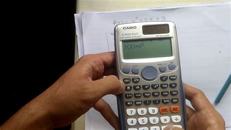 how to solve linear equation to create table by using scientific calculator casio fx 991es plus