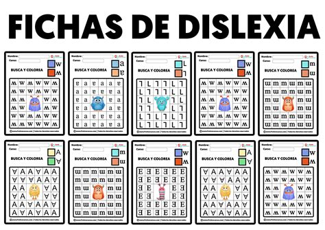 Fichas Para Trabajar La Dislexia NBKomputer