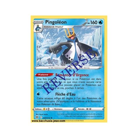 Carte Pokémon EB09 037 172 Pingoléon HOLO Reverse