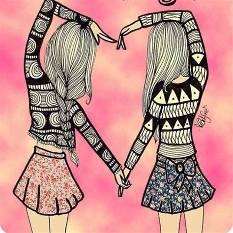 Dibujos Faciles De Mejores Amigas Fotos De Amor Imagenes De Amor
