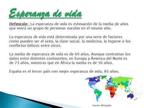 Definición de Esperanza de vida Qué es Significado y Concepto
