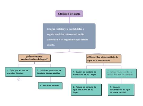 Cuidado Del Agua Mind Map