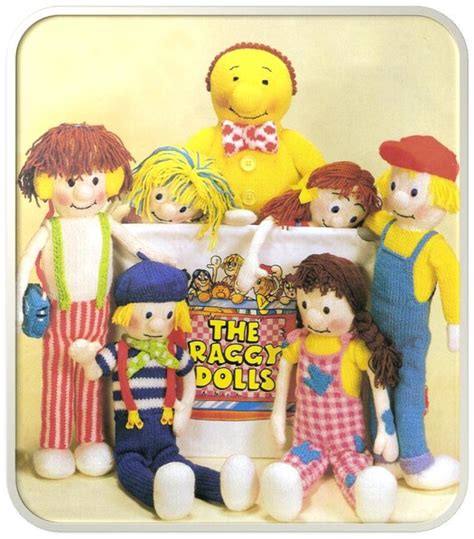 PDF Knitting Patterns For Toys 7 Toys The Raggy Dolls 42 Cm Etsy