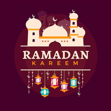 Free Vector Flat Design Ramadan Celebration Theme