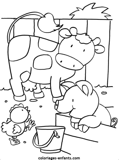 Coloriage De Vaches Sur Coloriages Enfants