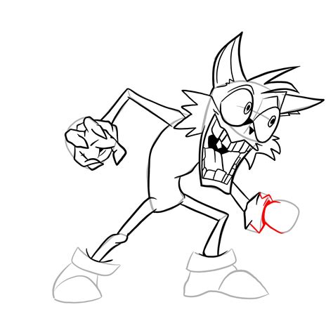 How To Draw Tails FNF Secret Histories Sketchok Easy Drawing Guides