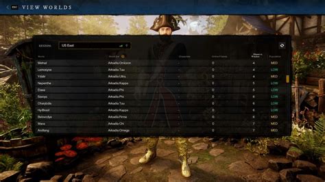New World Server Populations September 2022 List And Current Status