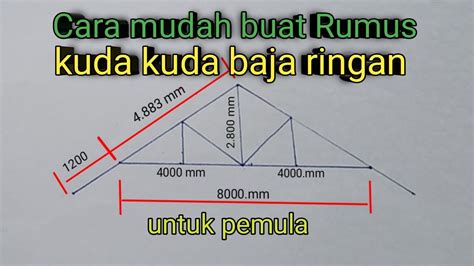 Rumus Menghitung Kuda Kuda Atap Baja Ringan Lengkap Edusiana Imagesee