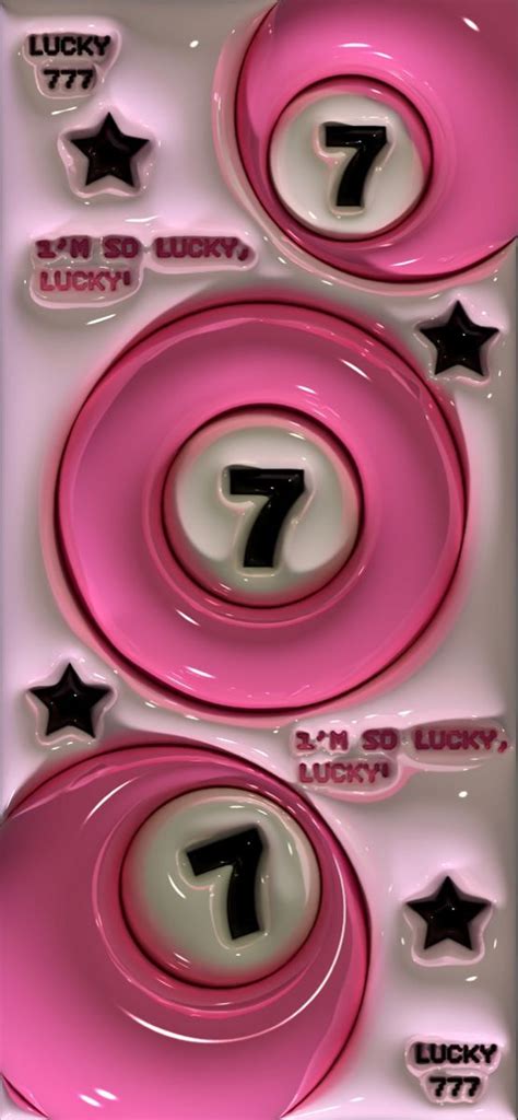 Lucky 777 3D IPhone Wallpaper Retro Wallpaper Iphone Pink Wallpaper