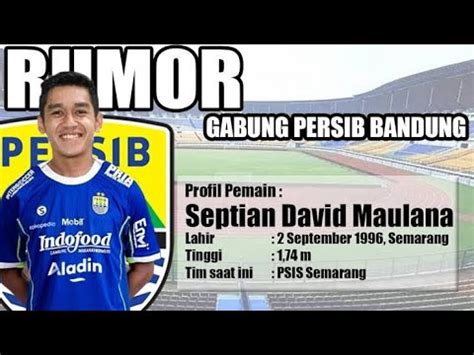 Berita Persib Terbaru Hari Ini Septian David GAbung Persib Sesuai