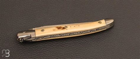 Couteau Laguiole Ivoire De Mammouth Et Rwl De Robert Beillonnet