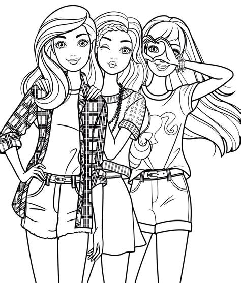 Dibujos de Barbie para Colorear para Niñas 120 Imagenes