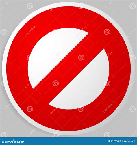 Prohibition Restriction Sign Icon No Entry No Entrance Do Not Enter