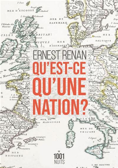 Qu Est Ce Qu Une Nation Poche Ernest Renan Achat Livre Ou Ebook