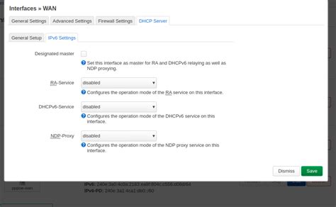 the static ipv6 address assigned to the client does not work installing and using openwrt