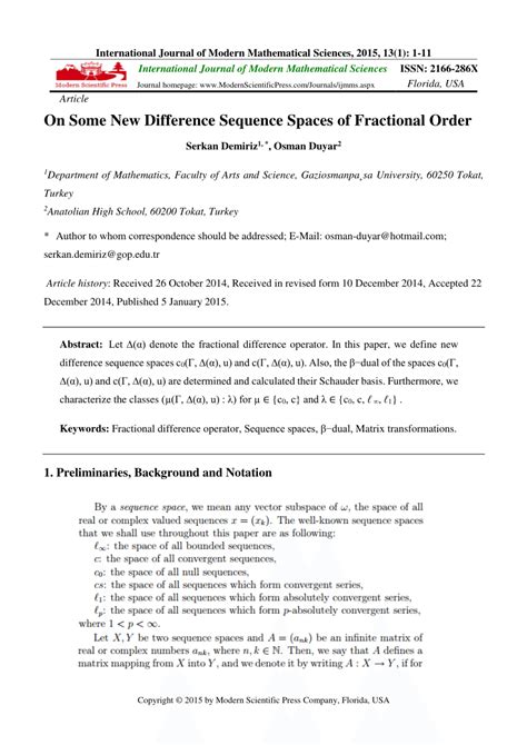 pdf on some new difference sequence spaces of fractional order