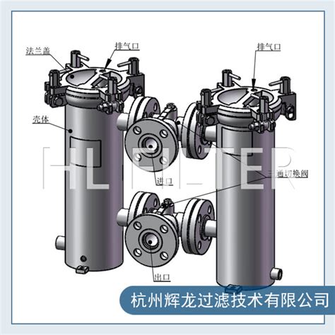 双联过滤器 组合过滤系列 精密过滤器 杭州菲跃过滤器源头生产厂家杭州辉龙过滤技术有限公司
