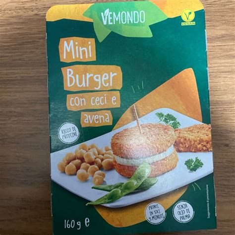 Vemondo Mini Burger Con Ceci E Avena Review Abillion