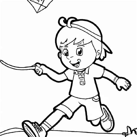 10 Desenhos De Menino Brincando Para Imprimir E Colorir