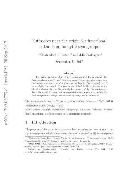 pdf estimates near the origin for functional calculus on analytic semigroups