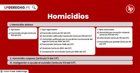 Los tipos de homicidio según el Código Penal LP