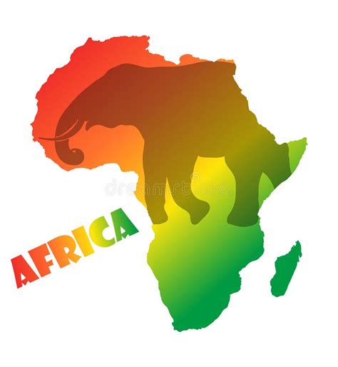 Colorful Map Of Africa Stock Illustration Illustration Of Countries