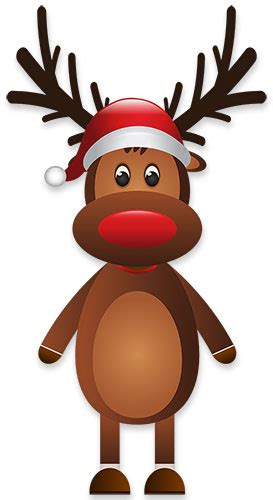 Weihnachten Rentier Clip Art Rudolph Red Nose Grafiken Santas