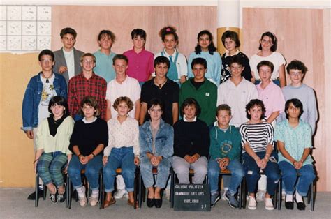 Photo de classe 3e1 de 1987 Collège Georges Politzer Copains d avant