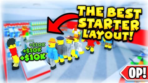 The BEST STARTER LAYOUT In Roblox Retail Tycoon 2 Money Guide