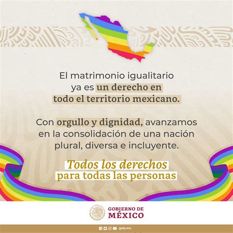 Gobierno de México on Twitter El MatrimonioIgualitario ya es un