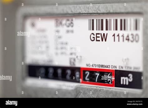 Compteur De Gaz Au Sous Sol Lecture De Compteur Consommation De Gaz