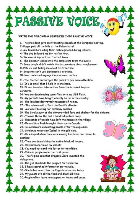 PASSIVE VOICE English ESL Worksheets For Distance Learning And