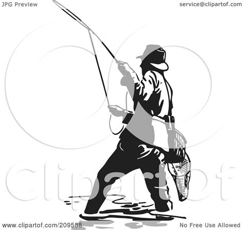 Royalty Free Rf Clipart Illustration Of A Retro Black And White