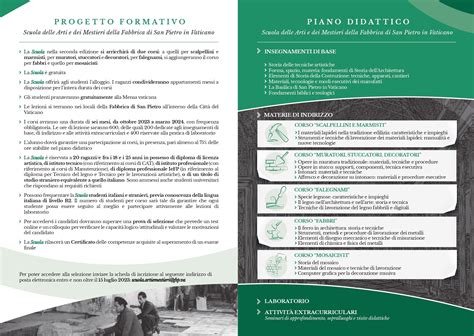 Proposta Formativa Scuola Delle Arti E Dei Mestieri Della Fabbrica Di