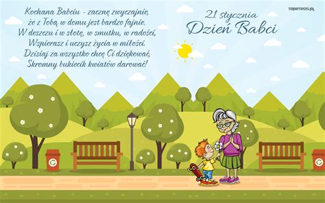 Dzien Babci I Dziadka 015 Vector 21 Stycznia Kartka Zyczenia