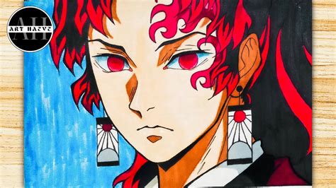 How To Draw Yoriichi Tsugikuni From Demon Slayer Step By Step