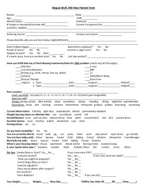 Fillable Online Patient Initial Encounter Form Fax Email Print PdfFiller