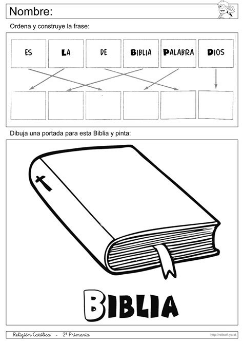 Recursos Religion Católica Fichas 1º y 2º Primaria