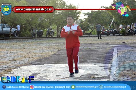 PEMKAB OKU SELATAN GELAR SENAM BERSAMA UNTUK MENDUKUNG GERAKAN