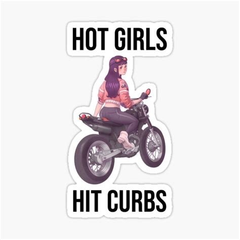 Hot Girls Hit Curbs Hot Anime Girl Sticker For Sale By Ruubensuits1 Redbubble