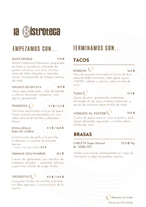 La Carta La Bistroteca