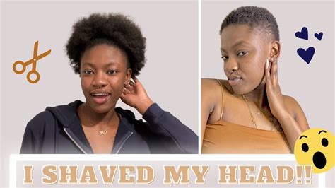 Watch Me Shave My Head Buzzcut Big Chop Bald Headed I Love It🥰💇🏾‍♀️ Youtube