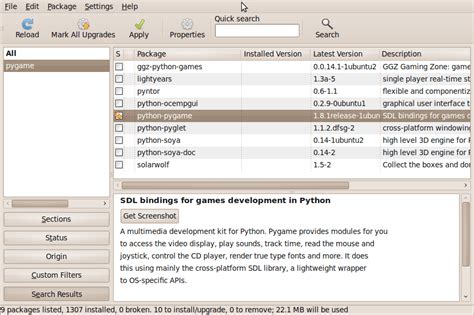 Как установить Pygame Linux