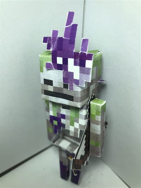 Pixel Papercraft Sunken Skeleton Minecraft Dungeons Paper Crafts Minecraft Minecraft