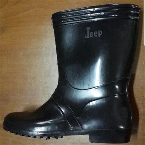 Jual Sepatu Boot Jeep Karet Hitam Pendek Nomor 27 40 43 Boots Kerja